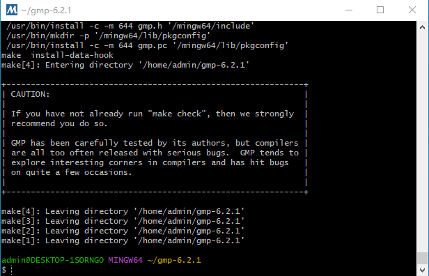 使用MSYS2在Windows编译GMP64位动态库 | Ujimatsu Chiya